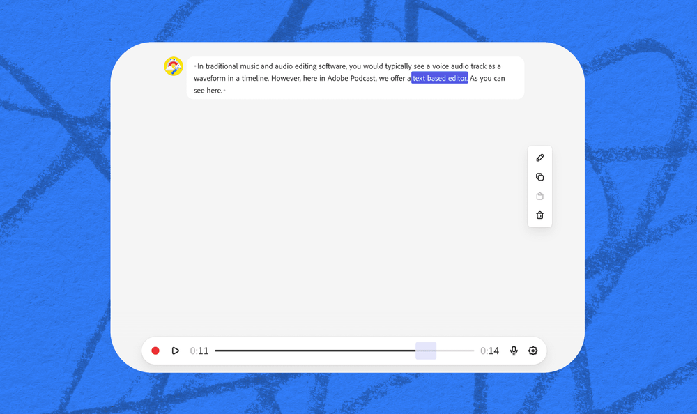 Adobe Podcast | AI audio recording and editing, all on the web