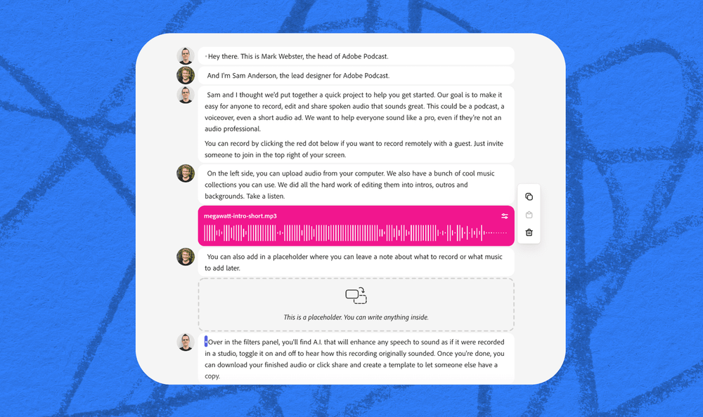 How to record a podcast with Adobe Podcast