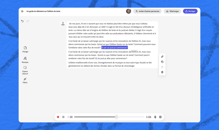 Adobe Podcast | AI audio recording and editing, all on the web