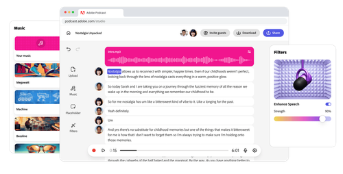 What's new in Adobe Podcast?
